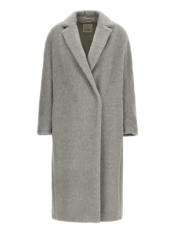 Max Mara Giorgia Long Coat - Gray