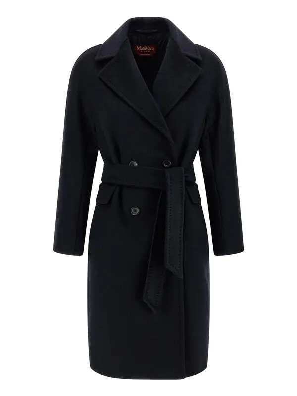 Max Mara Panteon Midi Coat - Blue