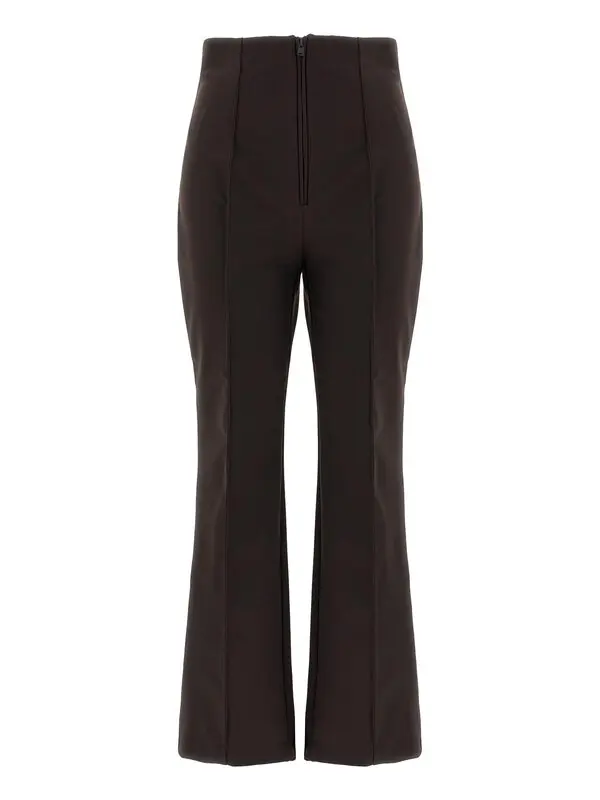Fendi Ski Pants With High Waist And Tight Fit - Brown