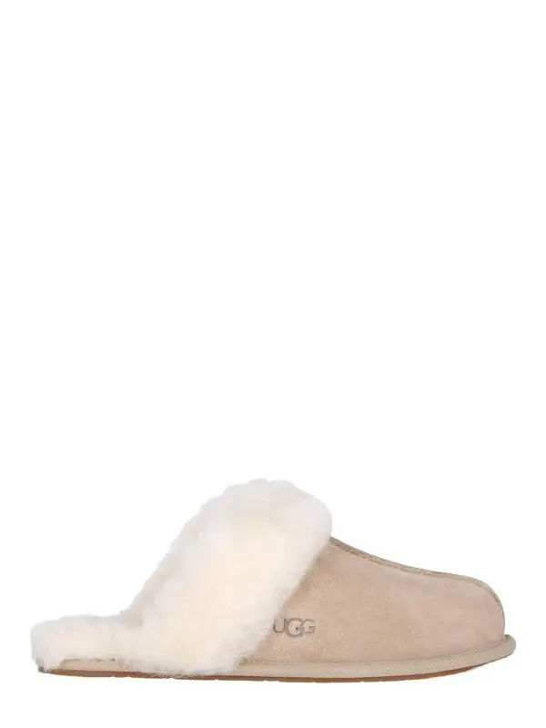 UGG Scuffette Ii Suede Slippers With Shearling Lining - Beige