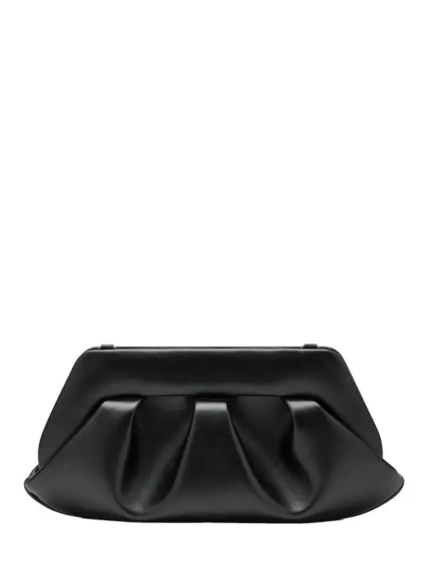 THEMOIRE Bios Ruched Clutch - Black