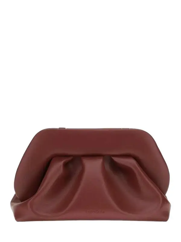 THEMOIRE Bios Ruched Clutch - Red