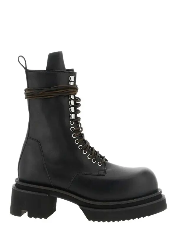 Rick Owens Bogun Lace-up Boots - Black