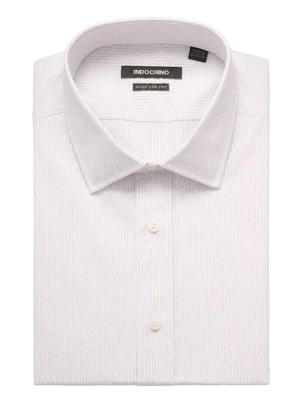 INDOCHINO Queenhill Vintage Dash Pattern Shirt - White