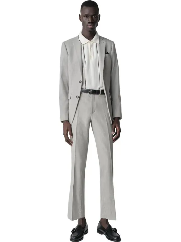 INDOCHINO Quiton Wool Stretch Light Suit - Gray