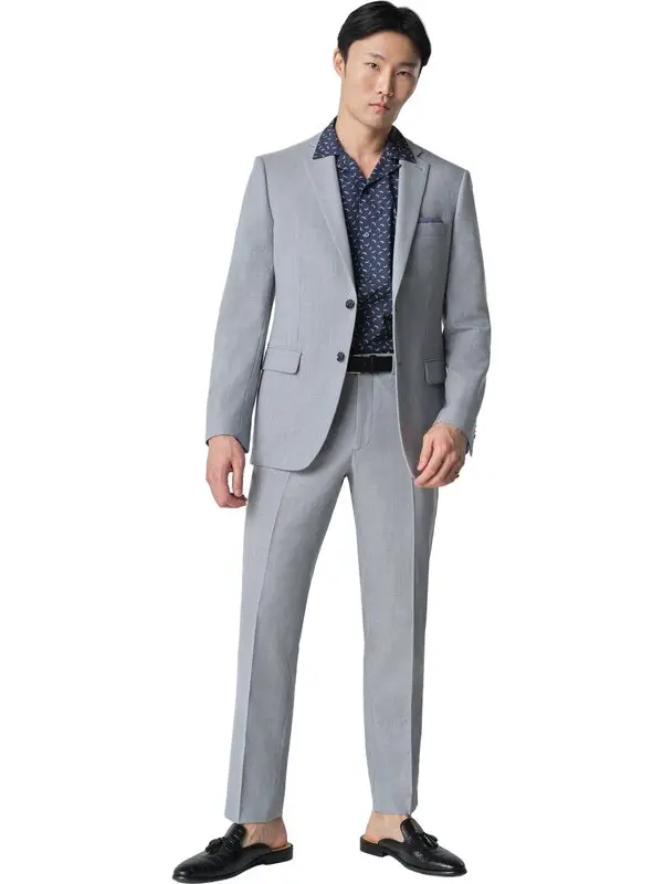 INDOCHINO Quiton Wool Stretch Light Blazer - Blue
