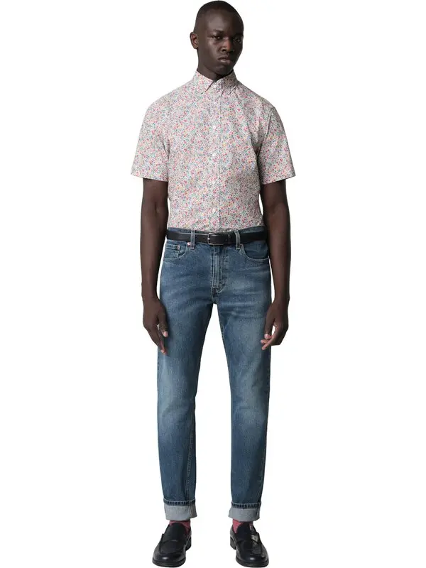 INDOCHINO London Floral Print Casual Shirt - Red