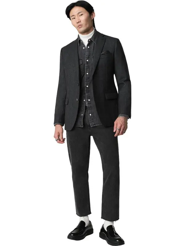 INDOCHINO Heartford Herringbone Blazer - Gray
