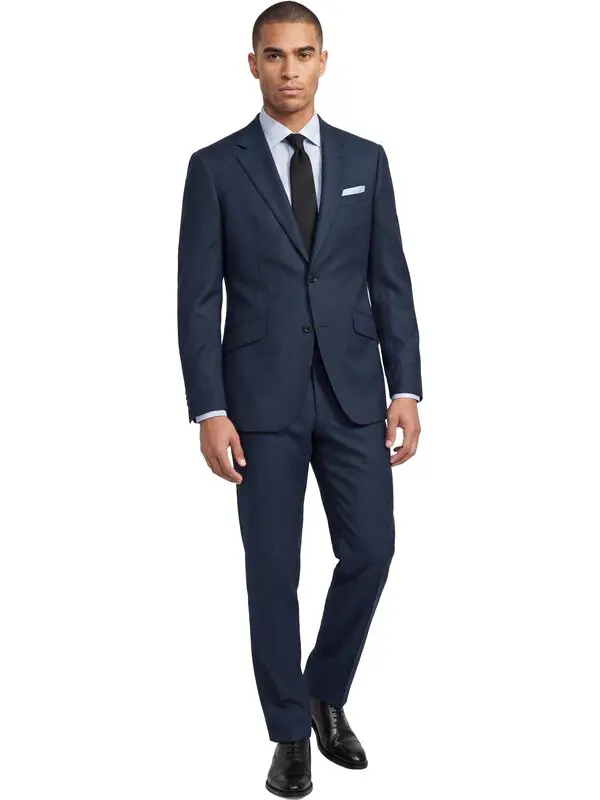 INDOCHINO Monviso High-twist Traveler Blazer - Navy