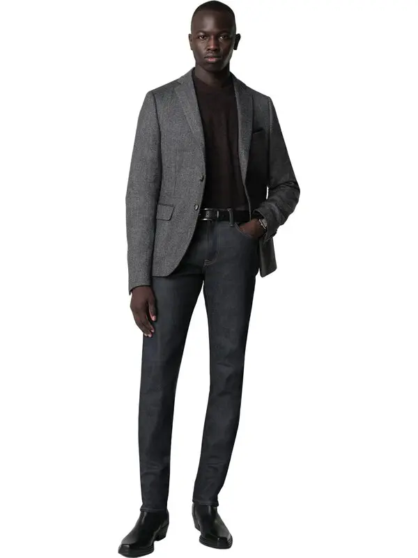 INDOCHINO Heartford Herringbone Light Blazer - Gray