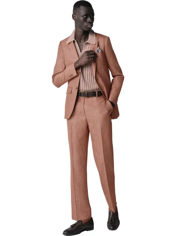 INDOCHINO Outwell Dobby Terracotta Suit - Orange