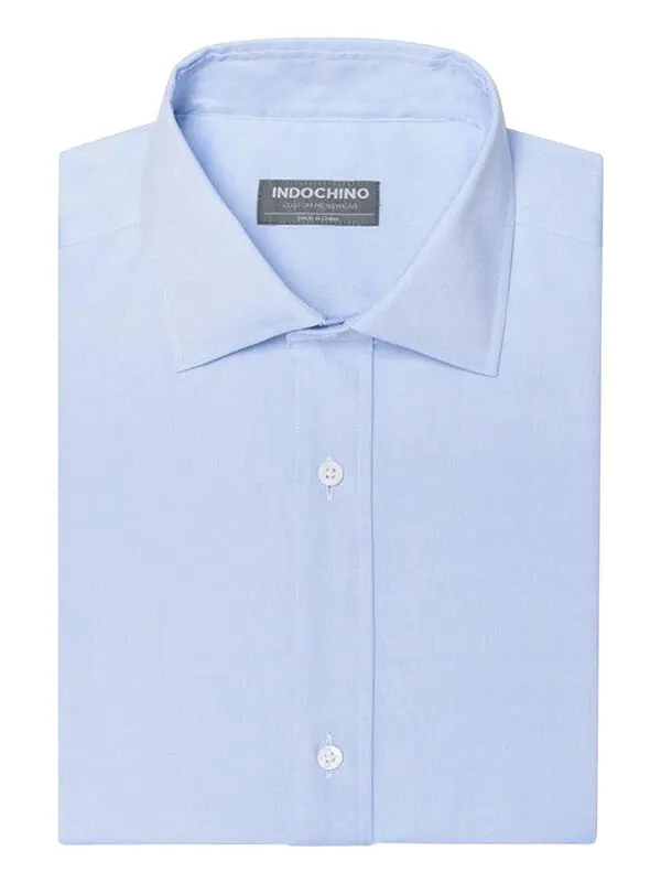 INDOCHINO Helmsley Oxford Light Shirt - Blue