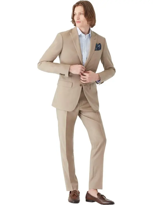 INDOCHINO Hamilton Sharkskin Blazer - Sand