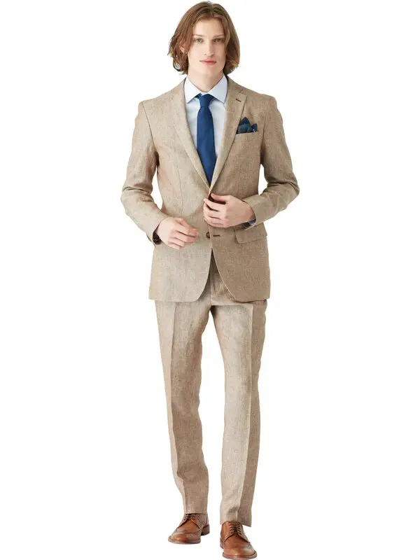 INDOCHINO Sailsbury Linen Suit - Brown