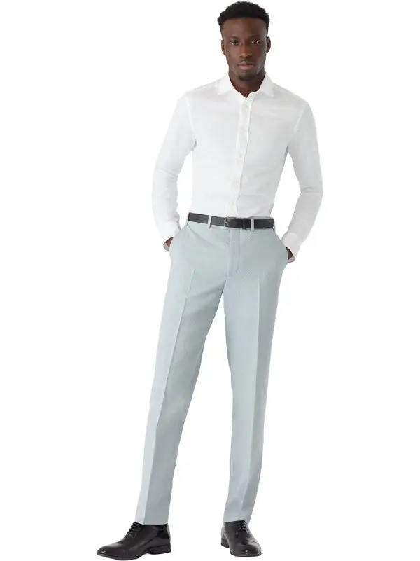 INDOCHINO Stapleford Seersucker Dove Pants - Gray
