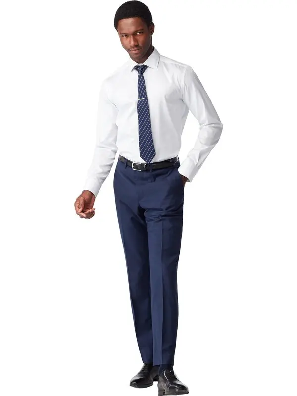 INDOCHINO Howell Wool Stretch Pants - Navy