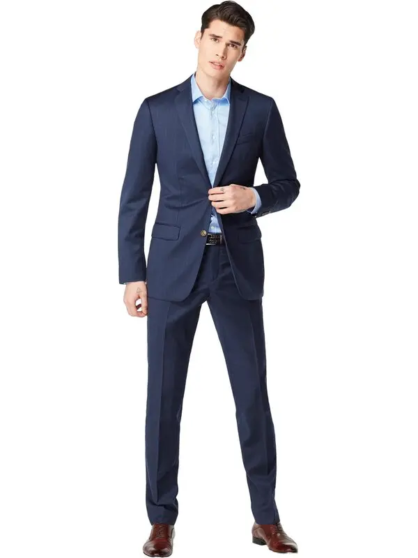 INDOCHINO Hemsworth Prince Of Wales Midnight Blazer - Blue