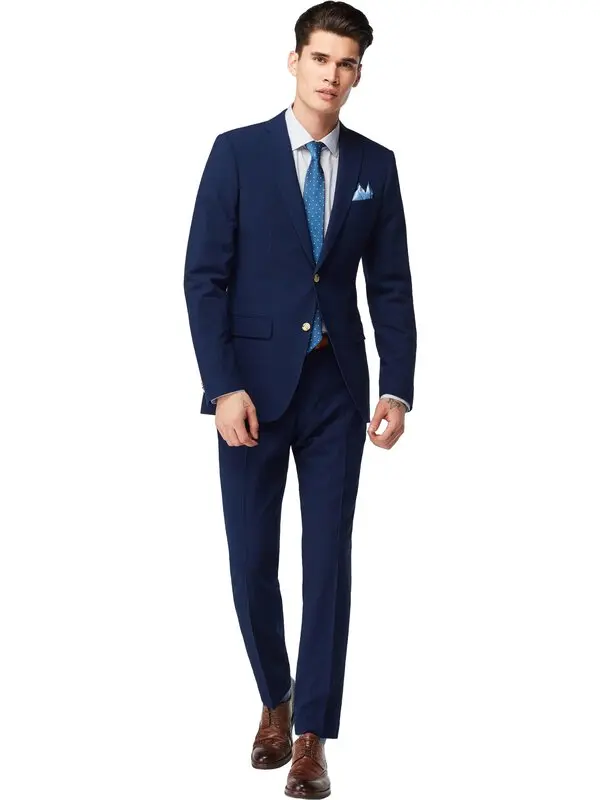 INDOCHINO Stapleford Seersucker Suit - Navy