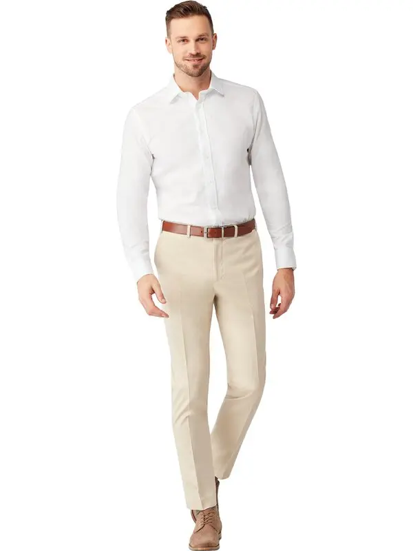 INDOCHINO Hartley Cotton Stretch Pants - Khaki