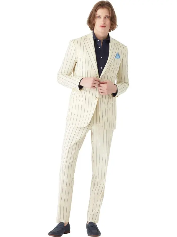 INDOCHINO Kingsbury Wide Stripe Blazer - Ivory