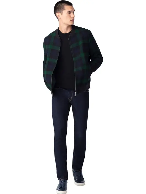 INDOCHINO Bradford Buffalo Plaid Bomber Jacket - Green