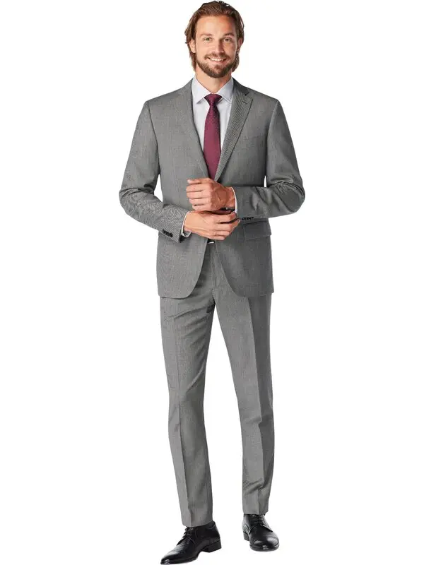 INDOCHINO Highbridge Nailhead Tailored Suit - Gray