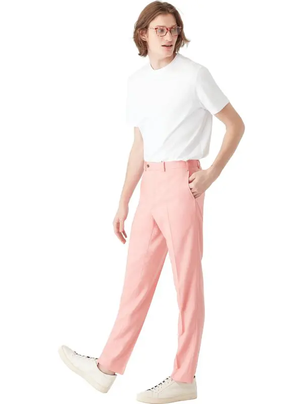 INDOCHINO Birdseye Tailored Pants - Pink
