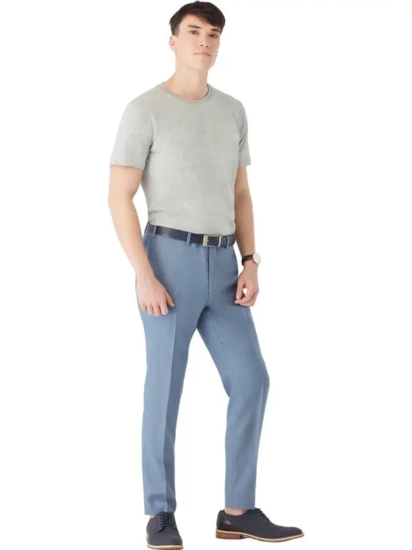 INDOCHINO Knotting Birdseye Light Pants - Blue