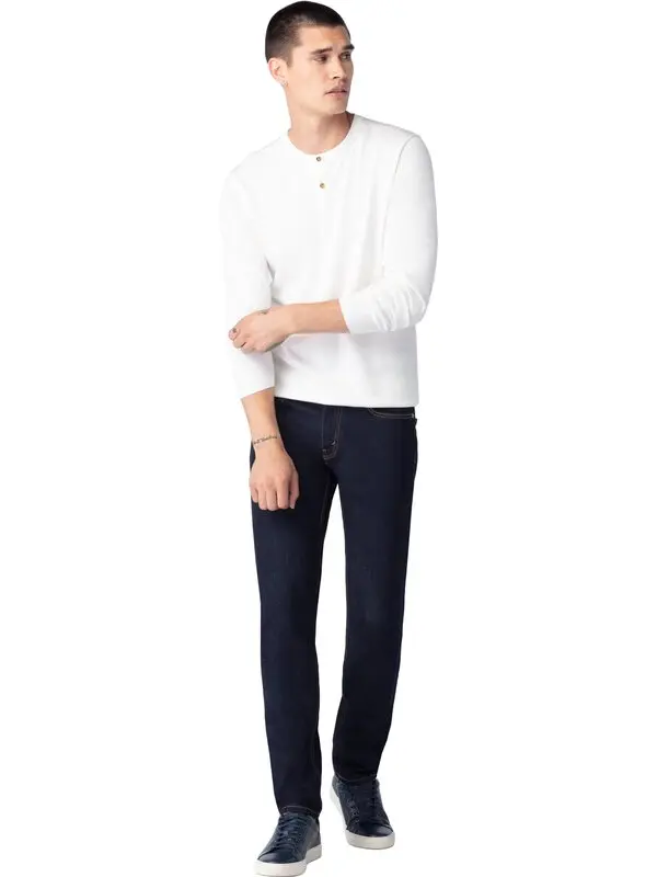 INDOCHINO Long Sleeve Henley Shirt - Ivory