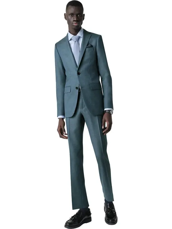 INDOCHINO Mezzana Flannel Blazer - Teal