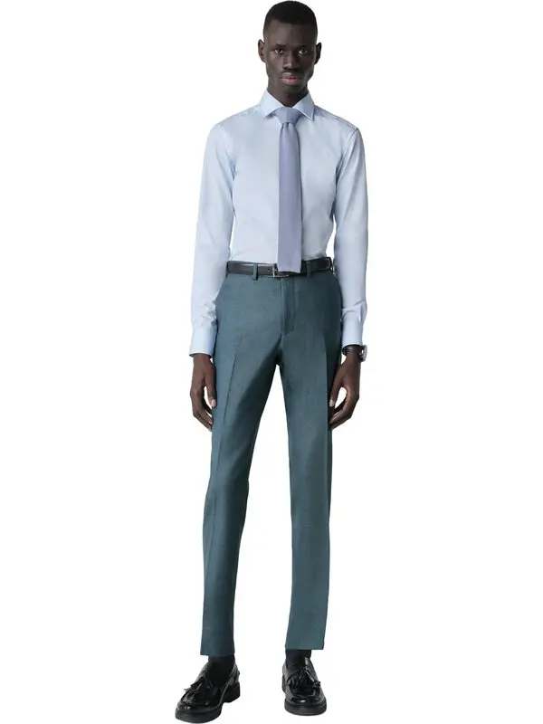 INDOCHINO Mezzana Flannel Pants - Teal