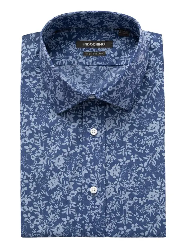 INDOCHINO Kettleby Floral Shirt - Blue