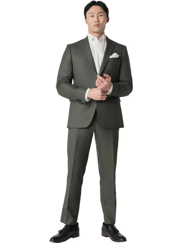 INDOCHINO Johnby Twill Blazer - Olive