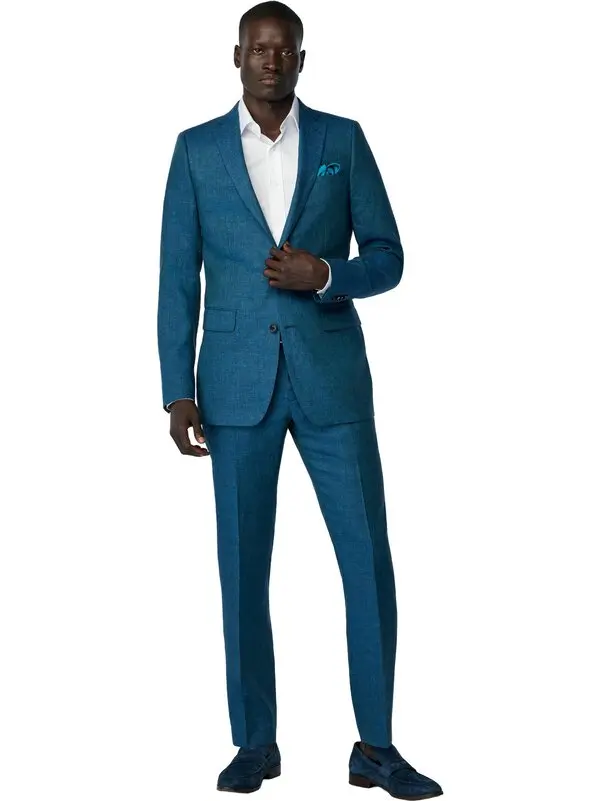 INDOCHINO Madesimo Linen Suit - Teal