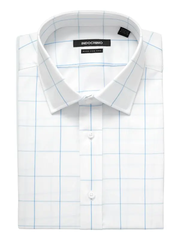 INDOCHINO Hyde Check Shirt - Blue