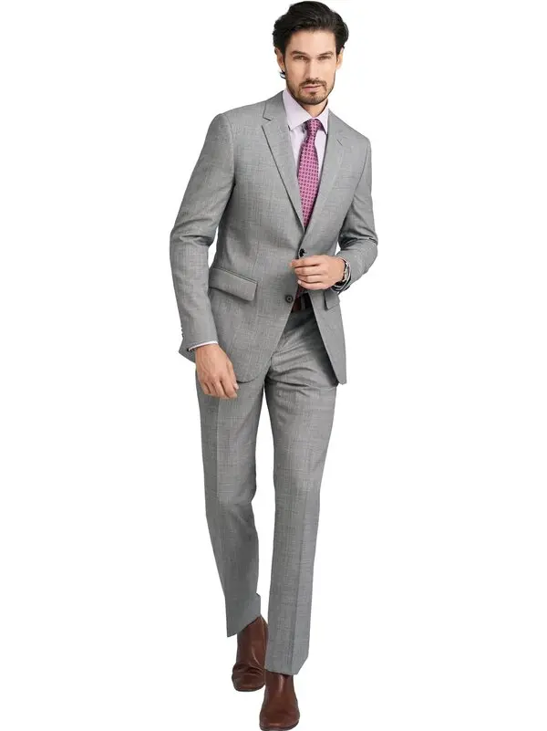 INDOCHINO Hayle Sharkskin Light Suit - Gray