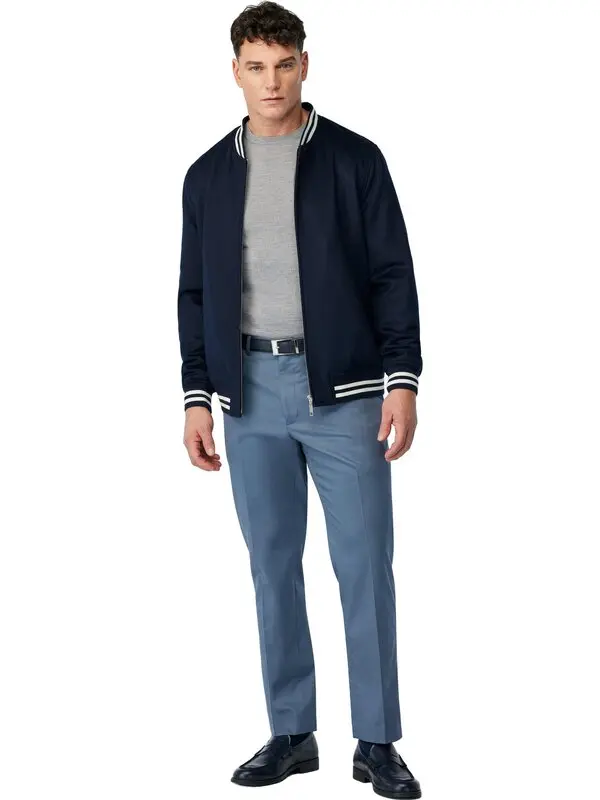 INDOCHINO Varsity Bomber Jacket - Navy