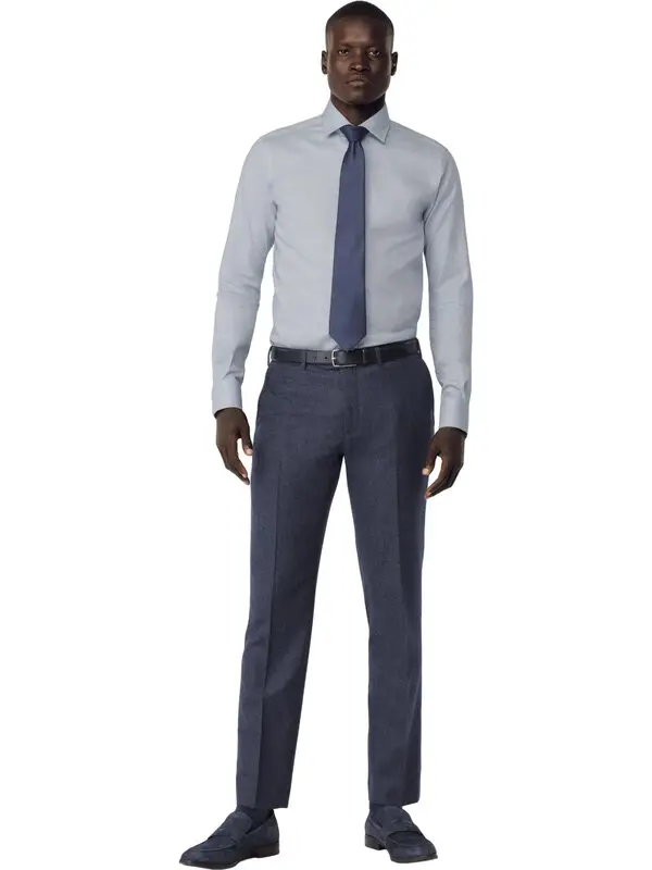 INDOCHINO Monterosso Deep Wool Pants - Blue