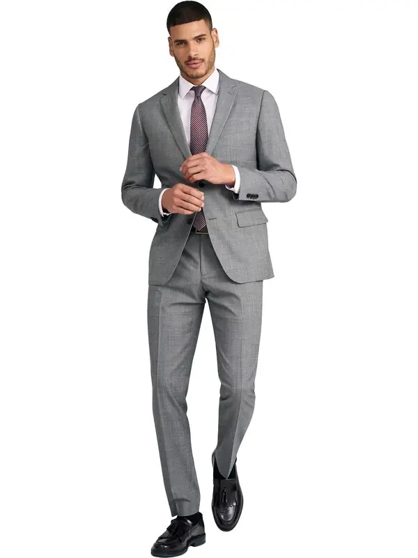 INDOCHINO Hayle Sharkskin Suit - Gray