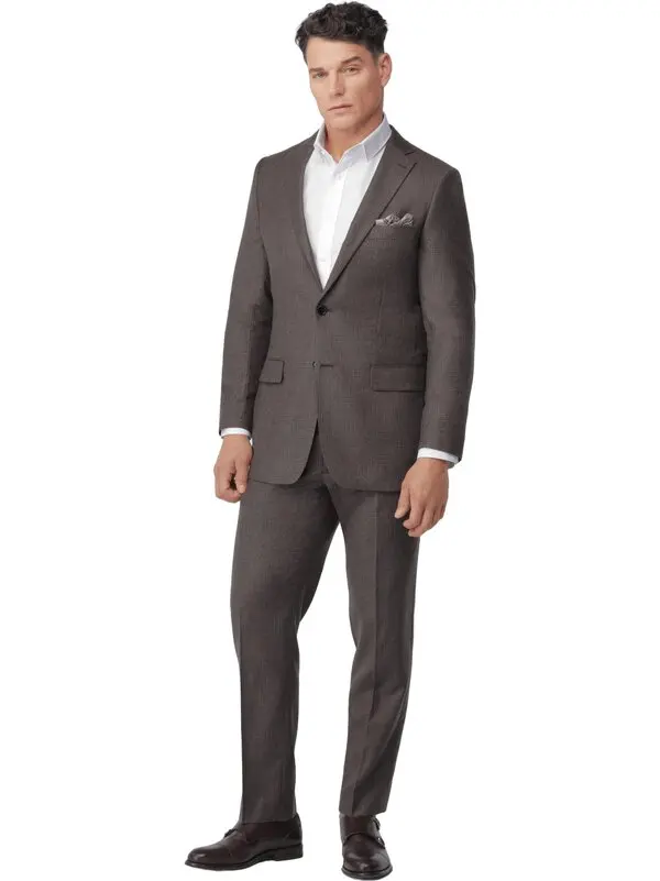 INDOCHINO Motta Basketweave Blazer - Brown