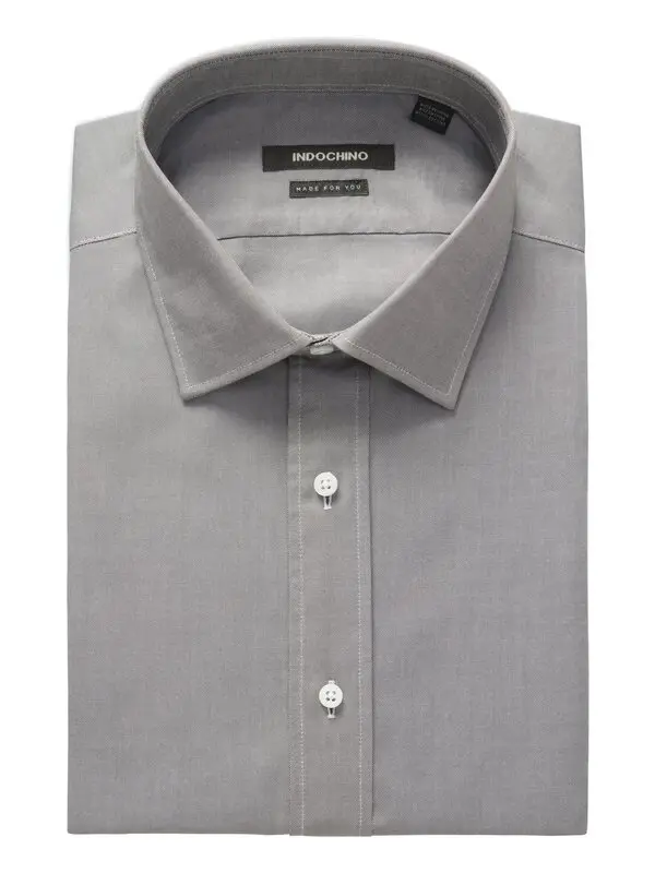 INDOCHINO Hailey Cotton Stretch Shirt - Gray