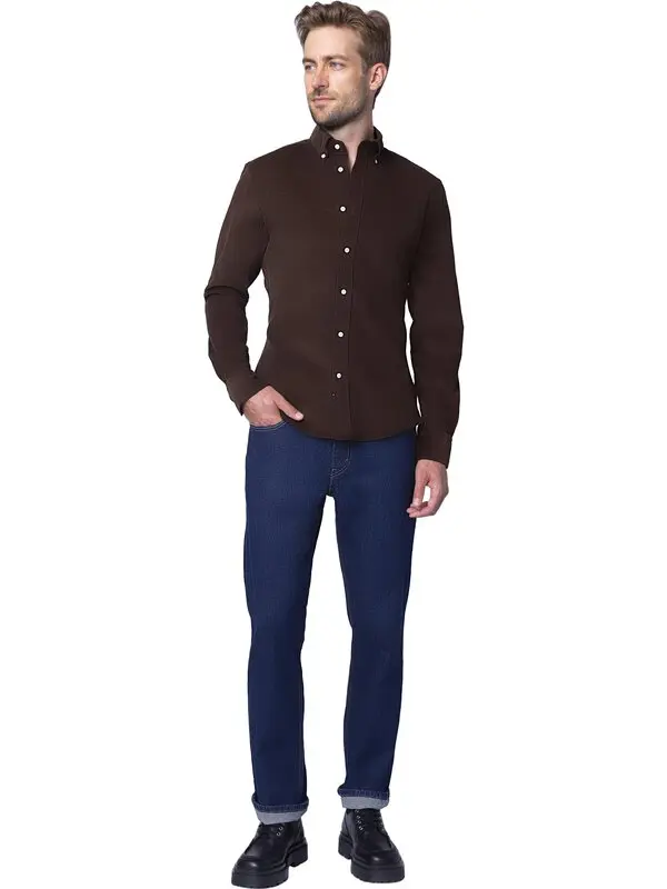 INDOCHINO Fairwood Corduroy Casual Shirt - Brown