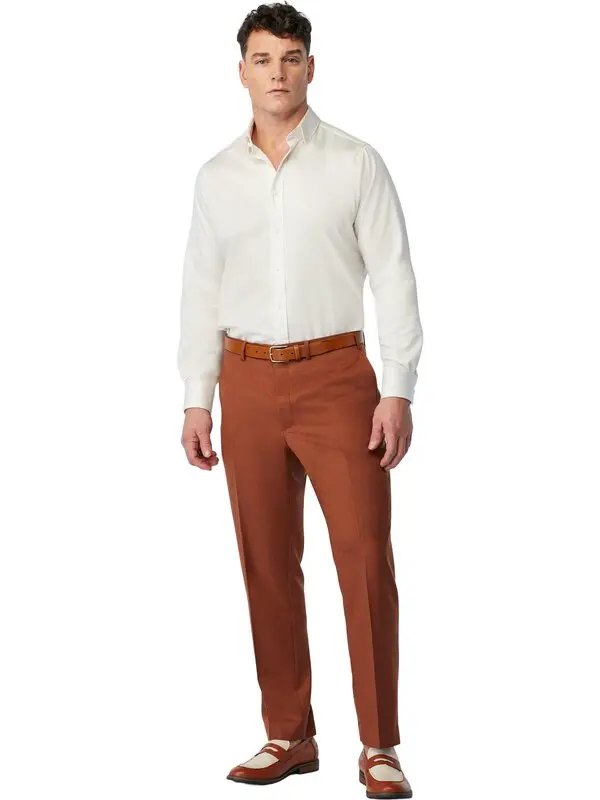 INDOCHINO Harrogate Caramel Wool-cashmere Pants - Brown