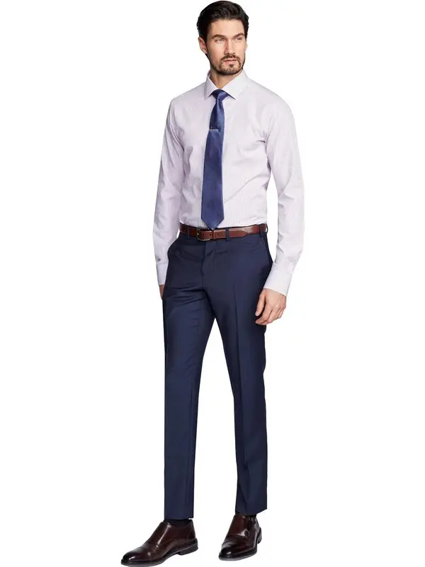 INDOCHINO Hamilton Wool-mohair Blend Pants - Blue