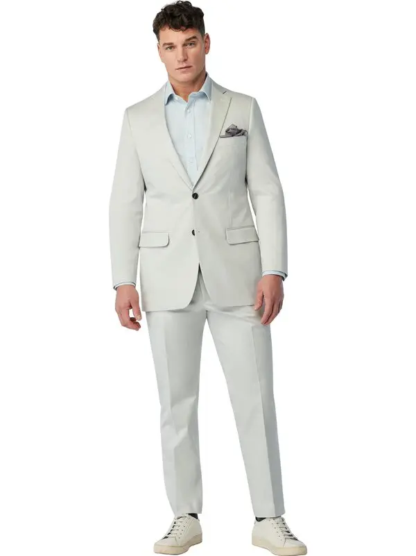 INDOCHINO Hartley Cotton Stretch Light Suit - Gray