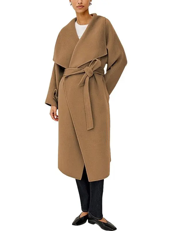 Rails Celeste Belted Wrap Coat - Camel