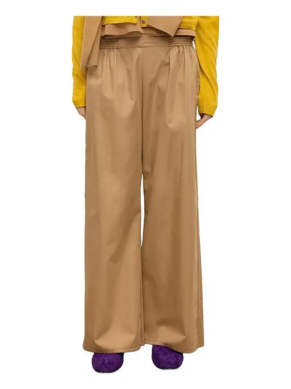 LESET Yoshi Wide Leg Boxer Pants - Camel
