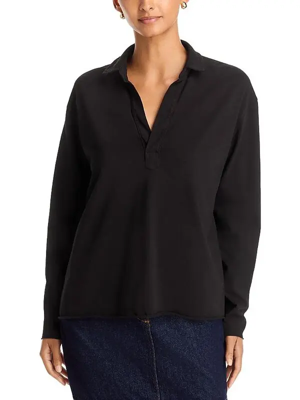 Frank & Eileen Patrick Collared Sweatshirt - Black