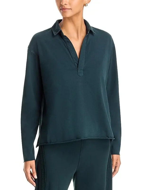 Frank & Eileen Patrick Collared Sweatshirt - Pine