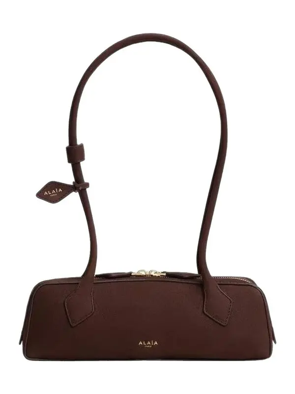 Alaïa Le Teckel Small Leather Shoulder Bag - Brown